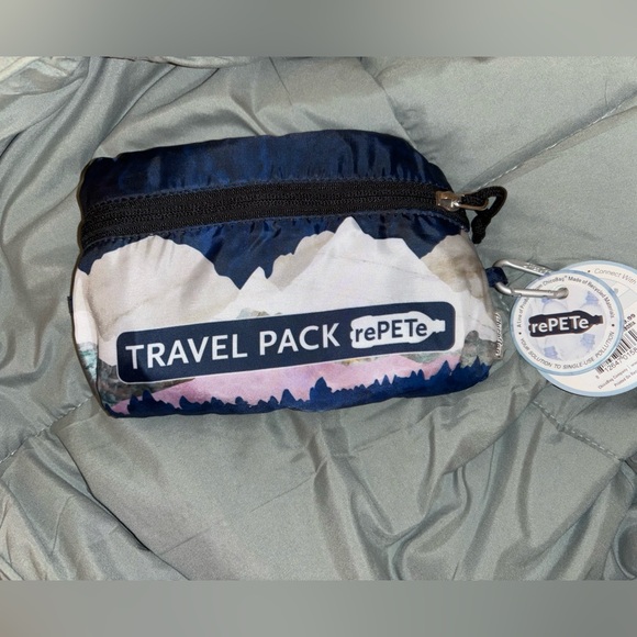 Bags | Travel Pack Blue And White Brand New | Poshmark